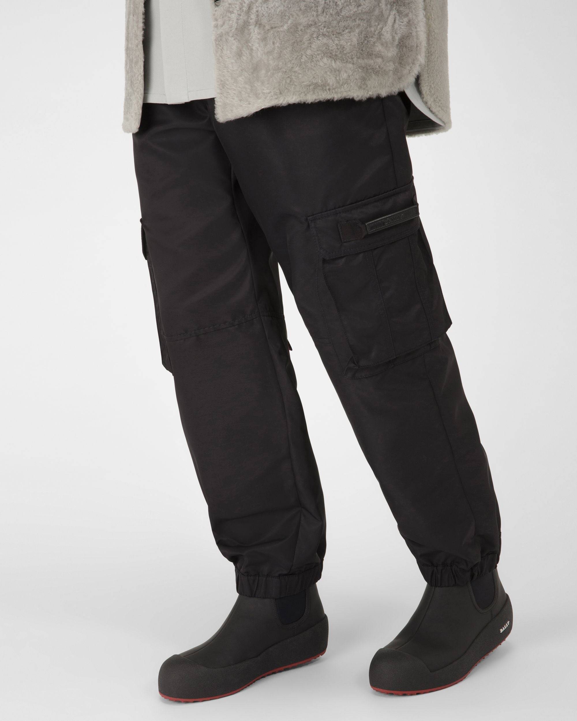 Men's Bally Curling Booties In Black Leather | Bally