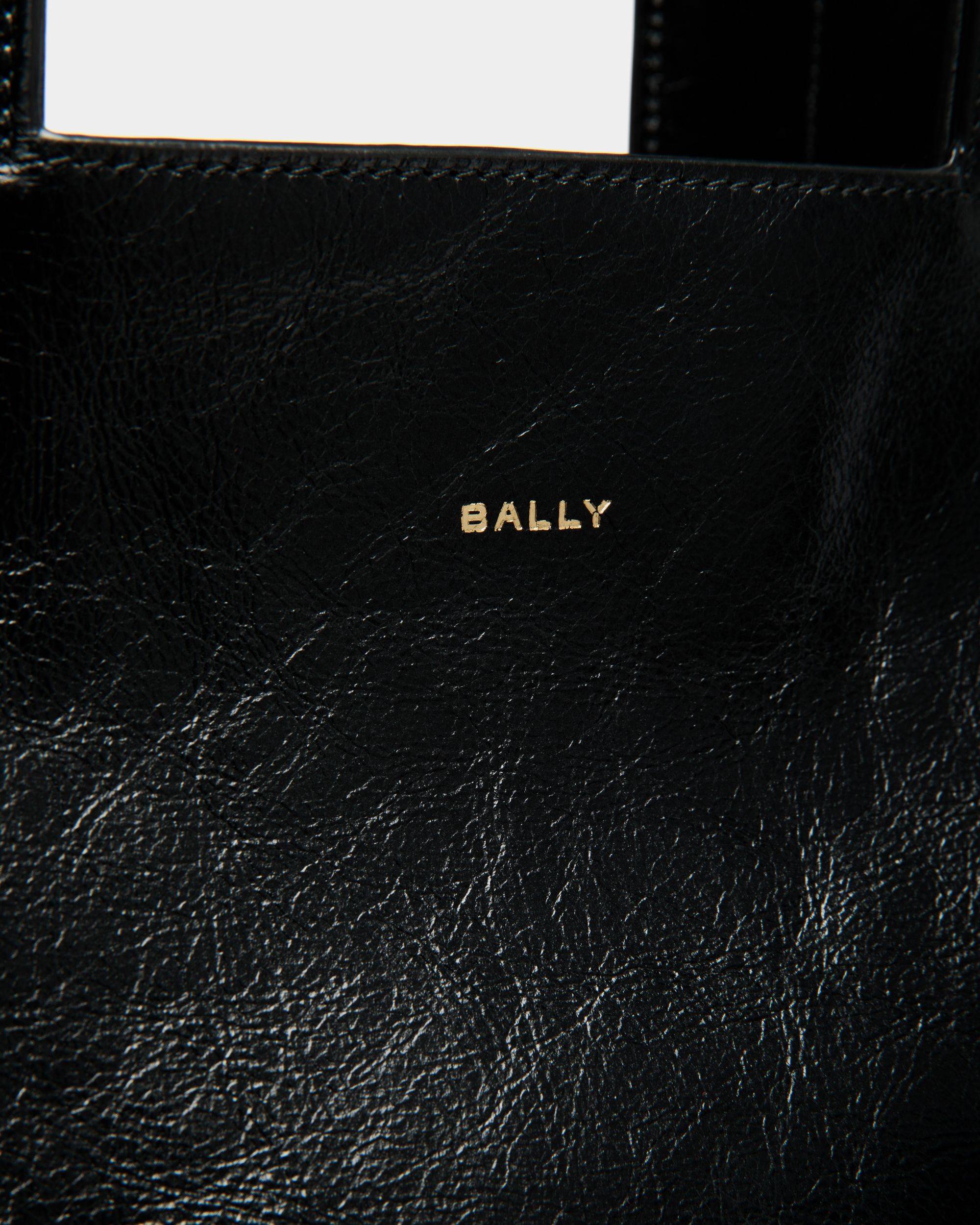Men's Easy Bally Tote In Black Leather | Bally