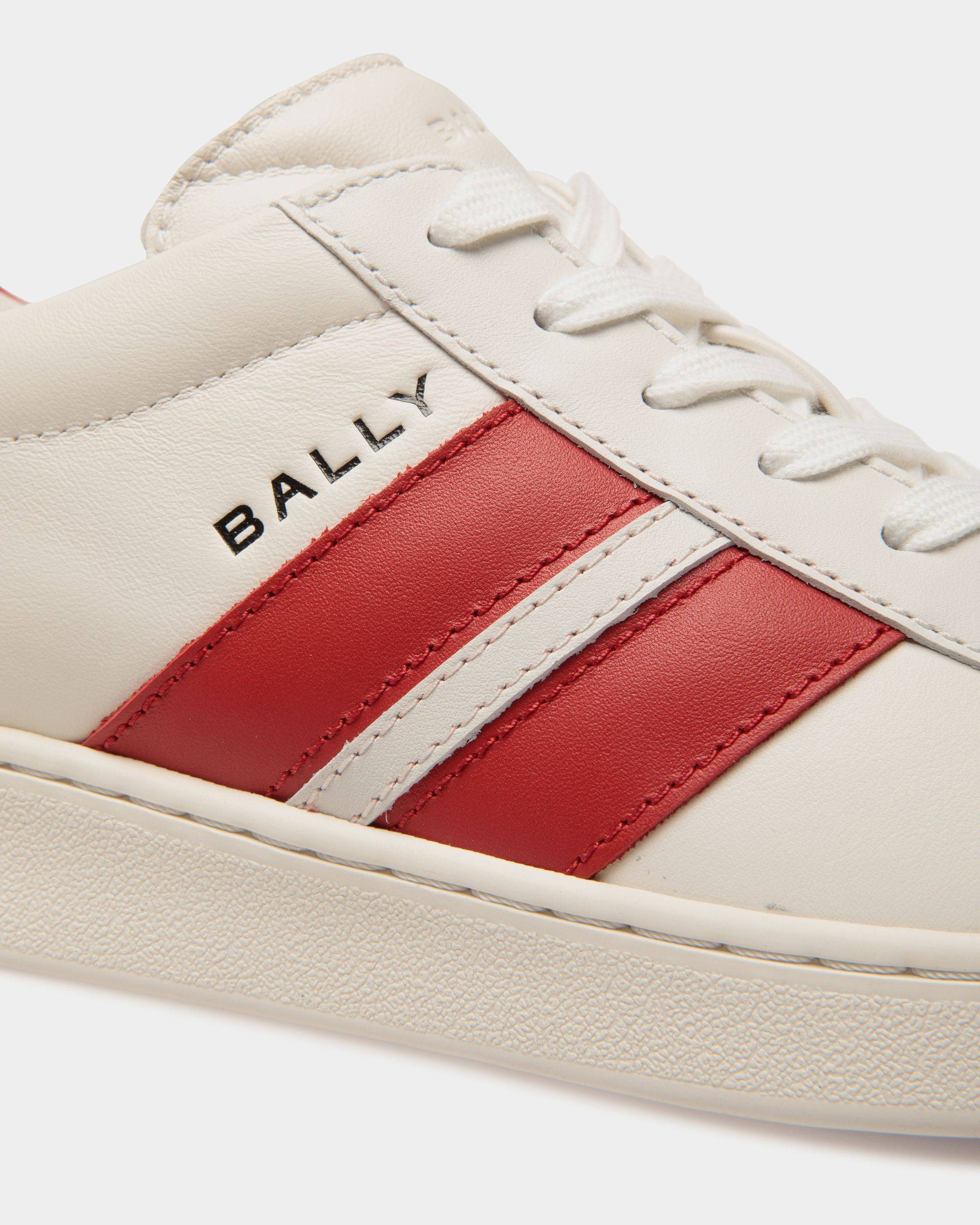Tennis スニーカー ホワイト＆Candy Red レザー 女性 | Bally